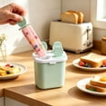 4 Cavity Ice Lolly Mold With Lid Reusable Popsicle Maker Ice Cream Mold ...