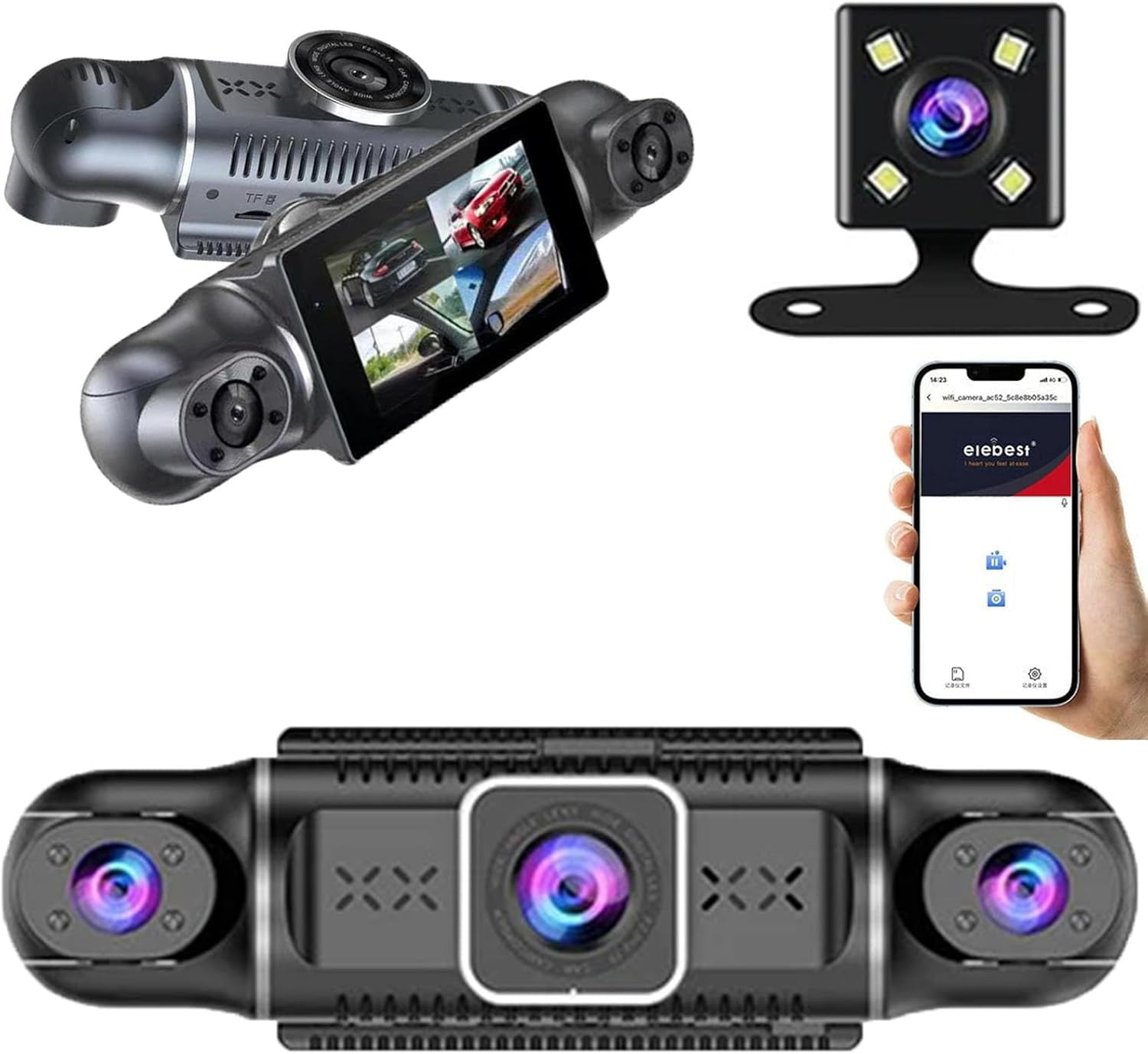 4-Channel 1080P Car Recorder, Driving Security 4-Channel 1080P Car ...