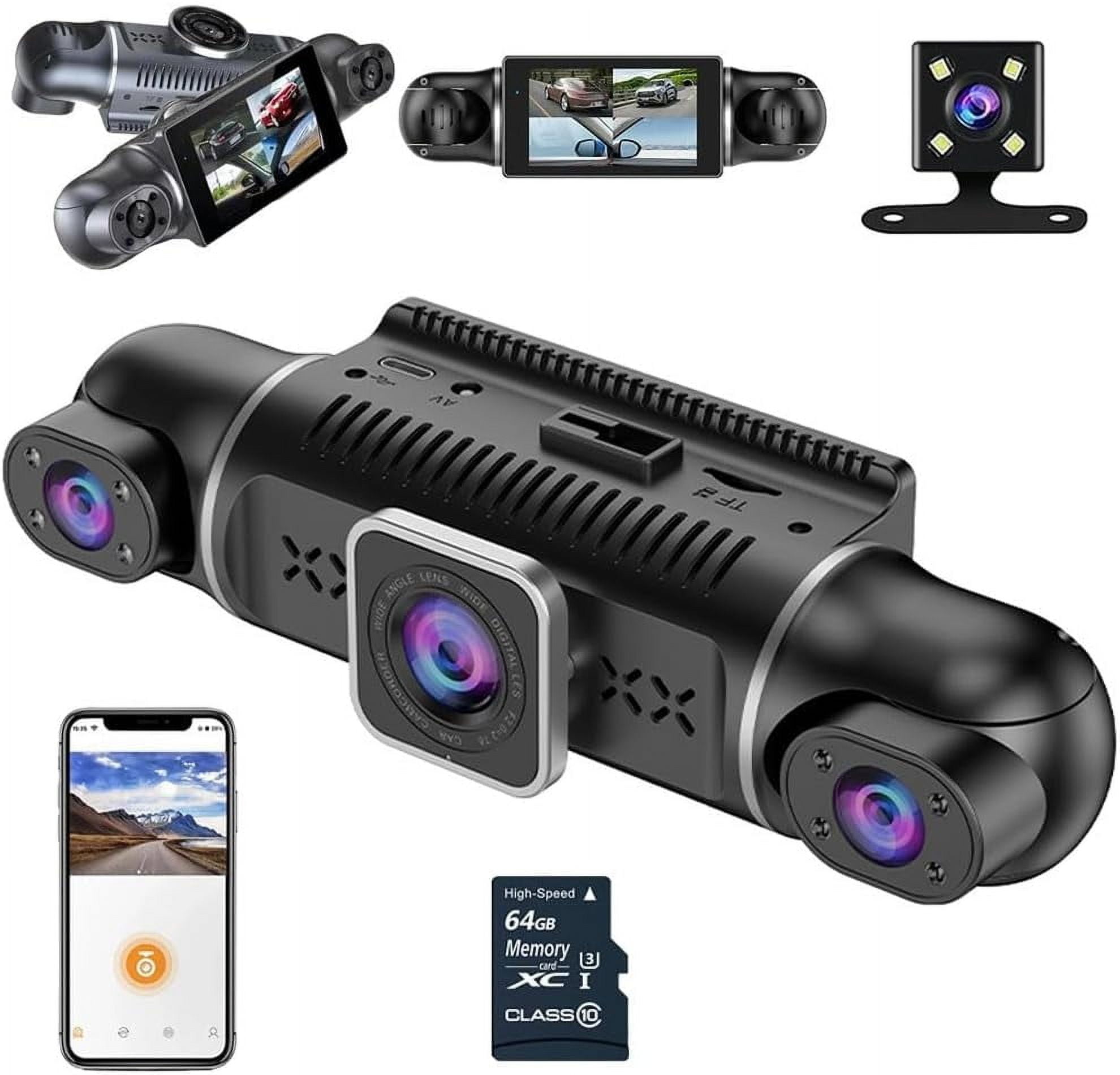 4-Channel 1080p Car Recorder, 4 Channel Dash Cam Front and Rear, 360 ...