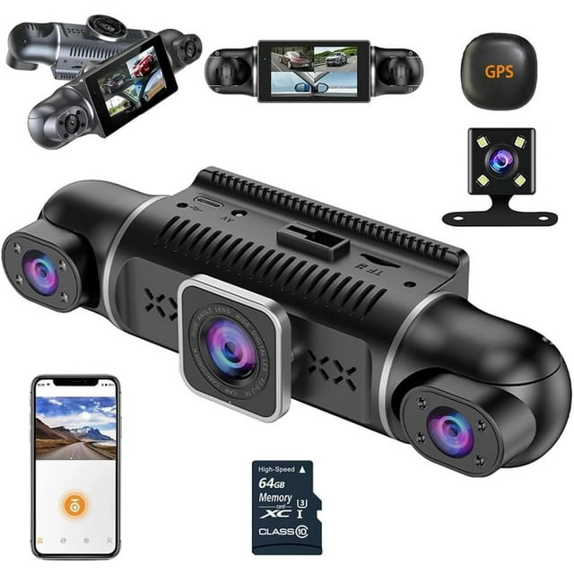 4-Channel 1080p Car Recorder, 4 Channel Dash Cam Front and Rear, 360 ...