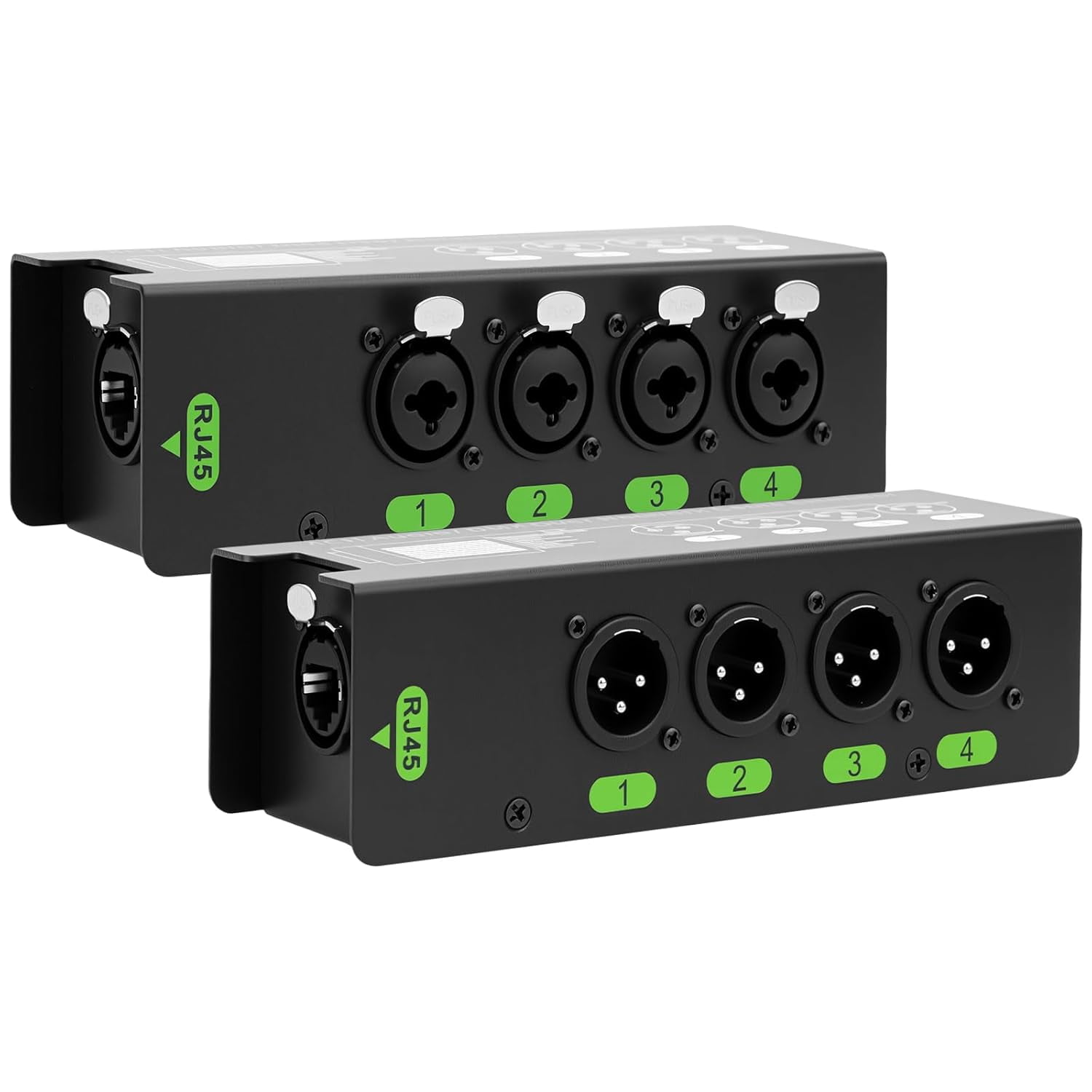 4 Channel 3 Pin DMX XLR Snake to Ethercon Cable Extender with 6.35mm ...