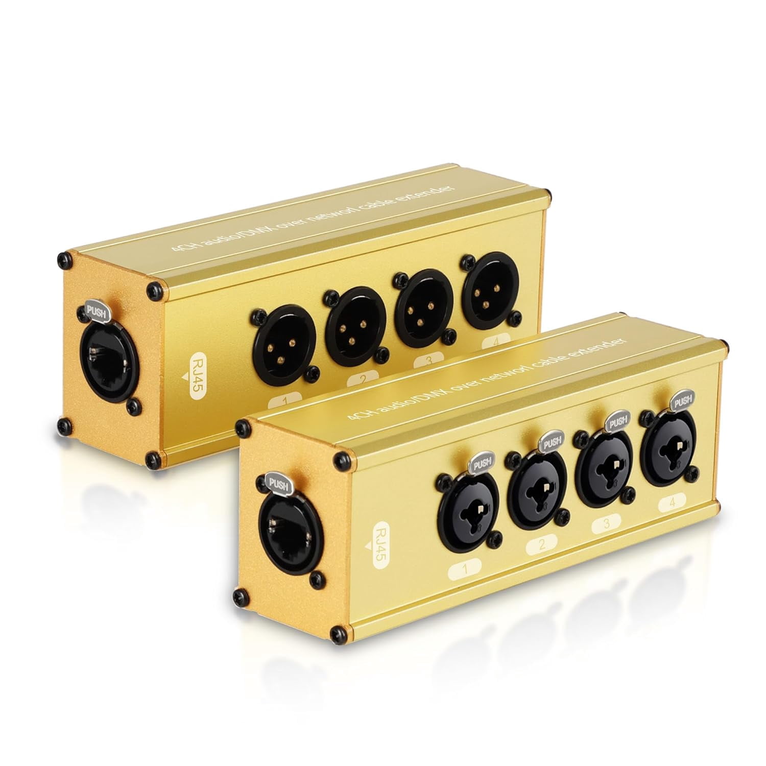 4 Channel 3 Pin Multi Network Cable Breakout, Male Female to RJ45 ...