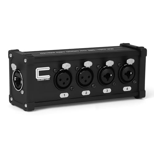 4-Channel Audio Signal Extender Box – XLR, DMX, TRS to EtherCON Adapter ...