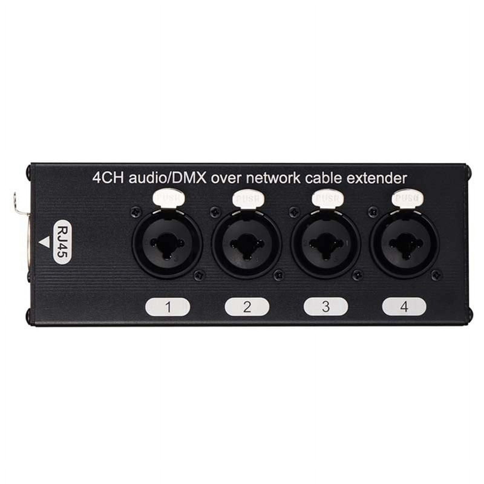 4-Channel Audio/ over Network Cable Extender 3-Pin XLR Audio and DMX512 ...
