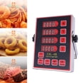 4-Channel Commercial Digital Kitchen Timer, Loud Alarm, Stainless Steel ...