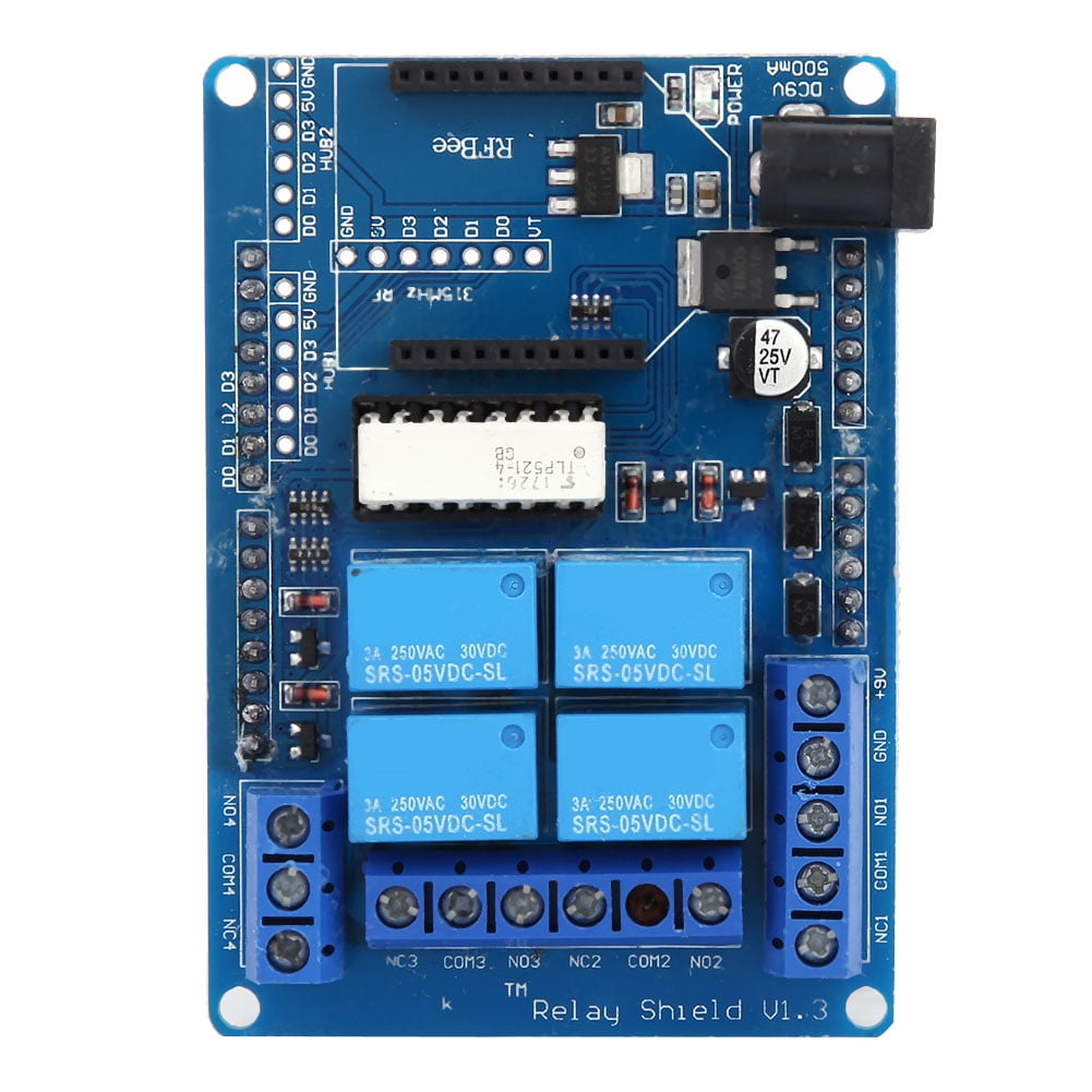 EseeAier 4 Channel DC 5V Relay Module Extension Board With Optocoupler Protection Relay Shield ...