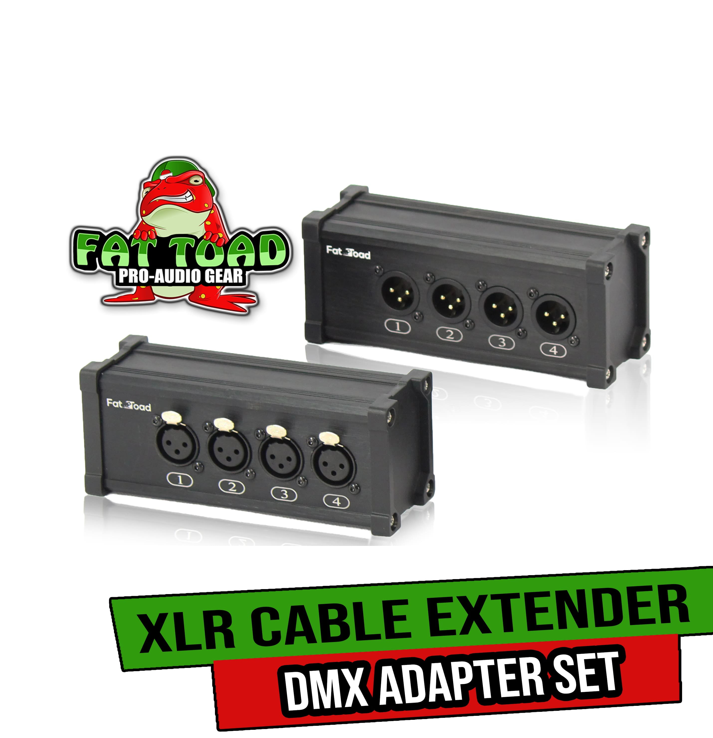 4 Channel DMX Over Network Signal XLR Cable Extender by GRIFFIN | Male & Female Pack with 3 Pin ...
