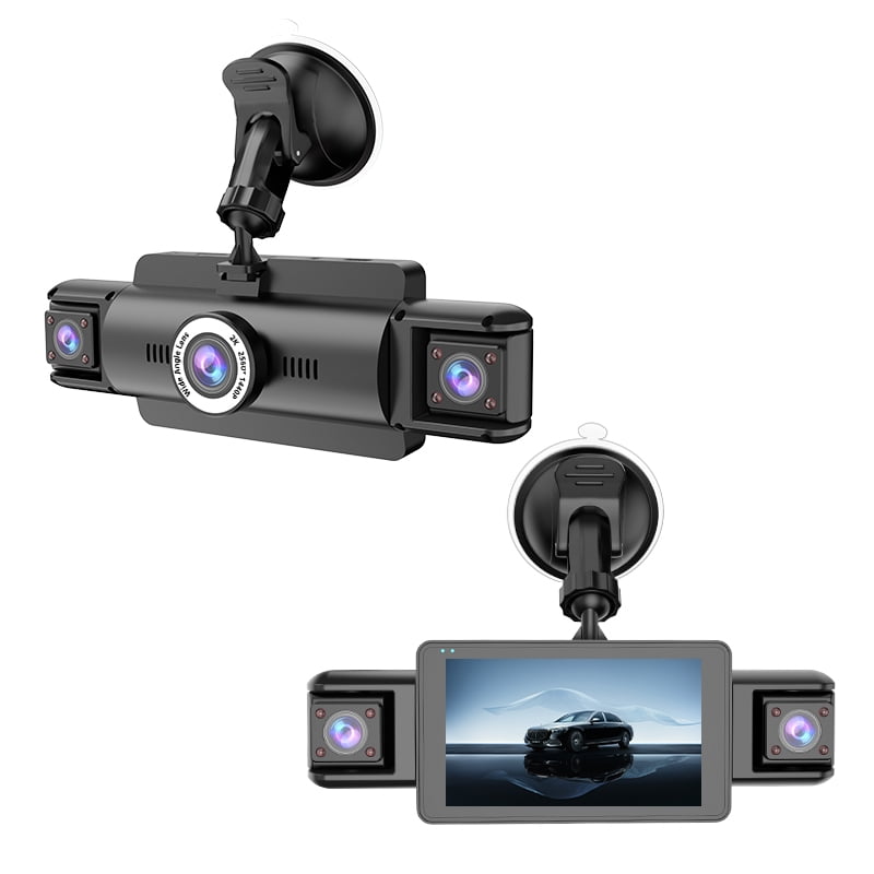 4 Channel Dash Cam 360° View, 4K Front & 1080P Rear Inside Left Right ...