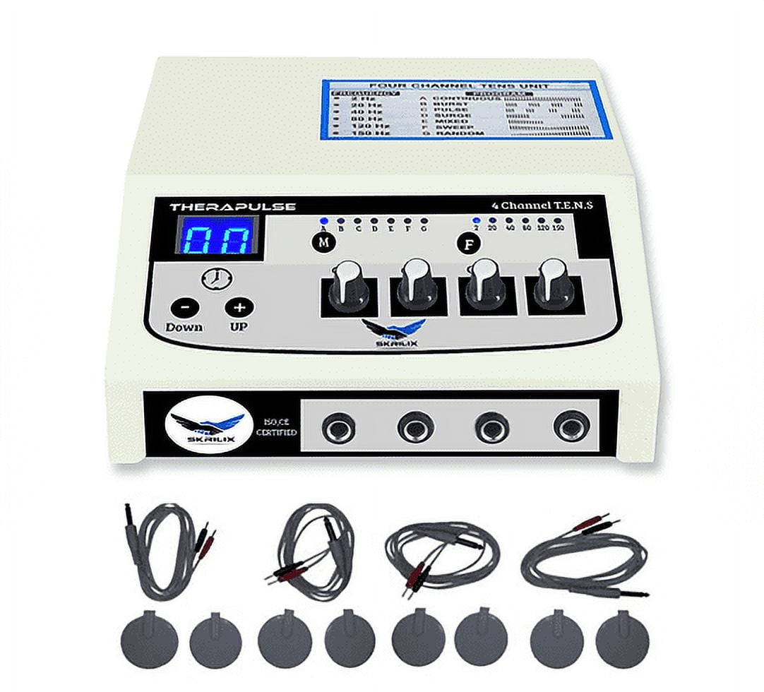 4 Channel Electrotherapy Machine for Pain Relief Physical Therapy ...
