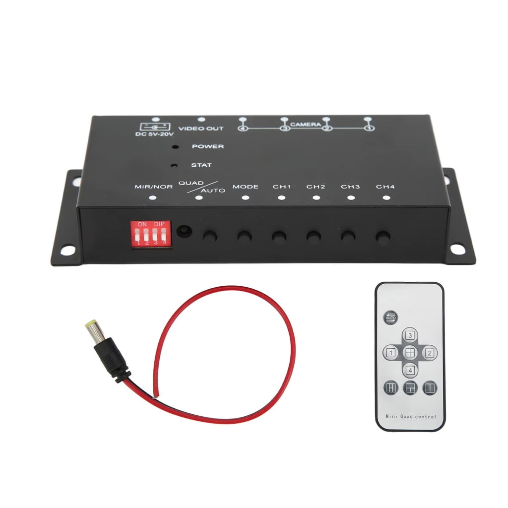 4 Channel Full View Car Video Splitter Control Box For Enhanced Driving ...