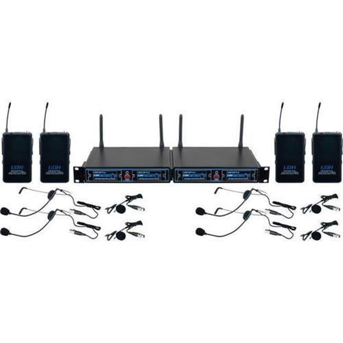 4-Channel Hybrid Wireless Headset & Lapel Microphone System - Walmart.com