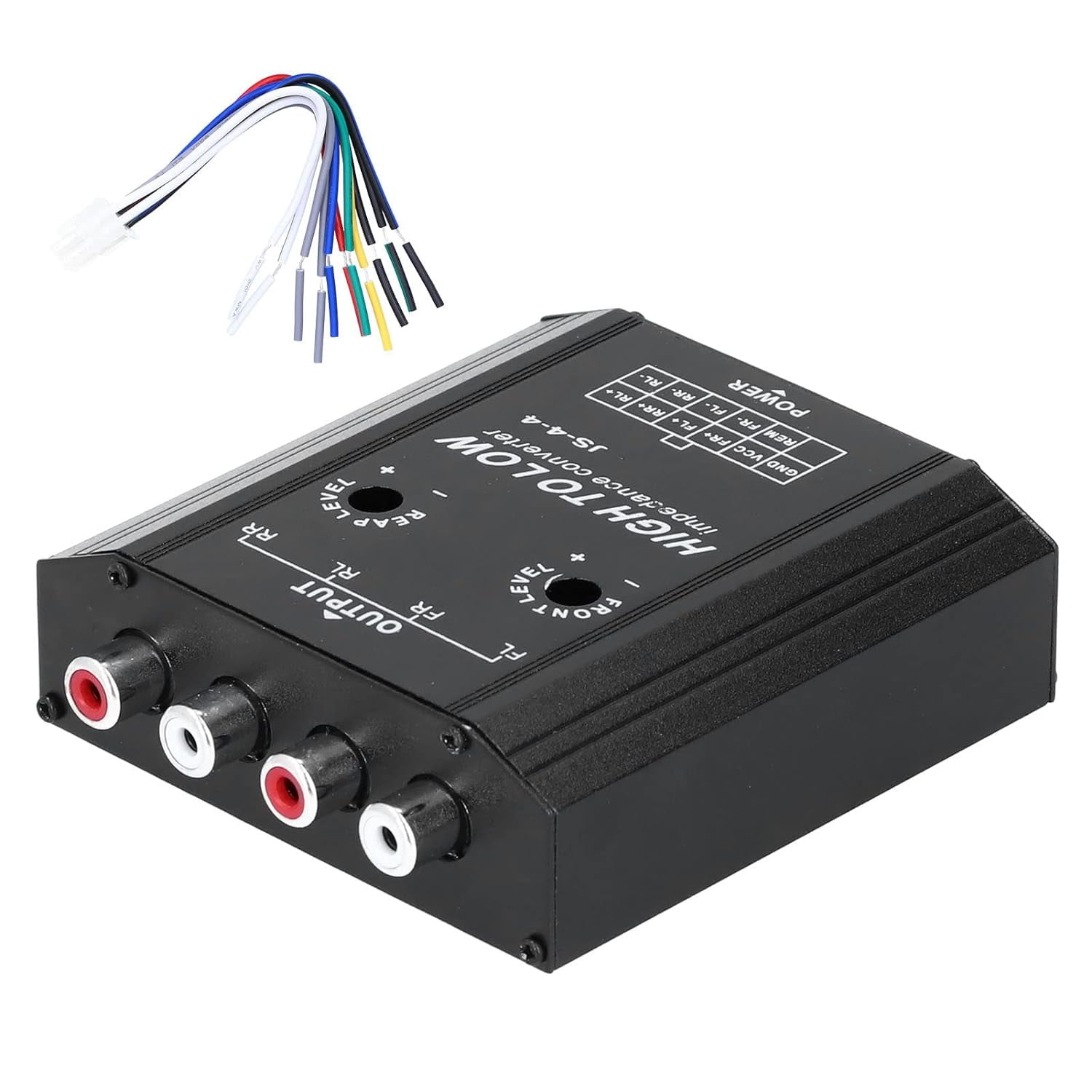 4 Channel Impedance Converter, High Low Conerr Car High Low Converter ...