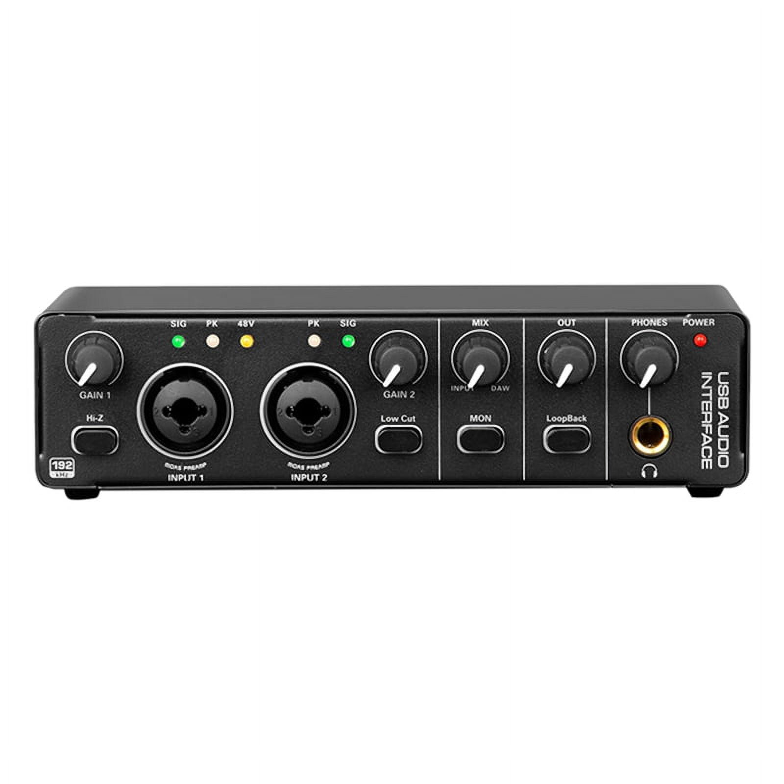 4 Channel Interface Small External Audio Recording Professional Sound ...