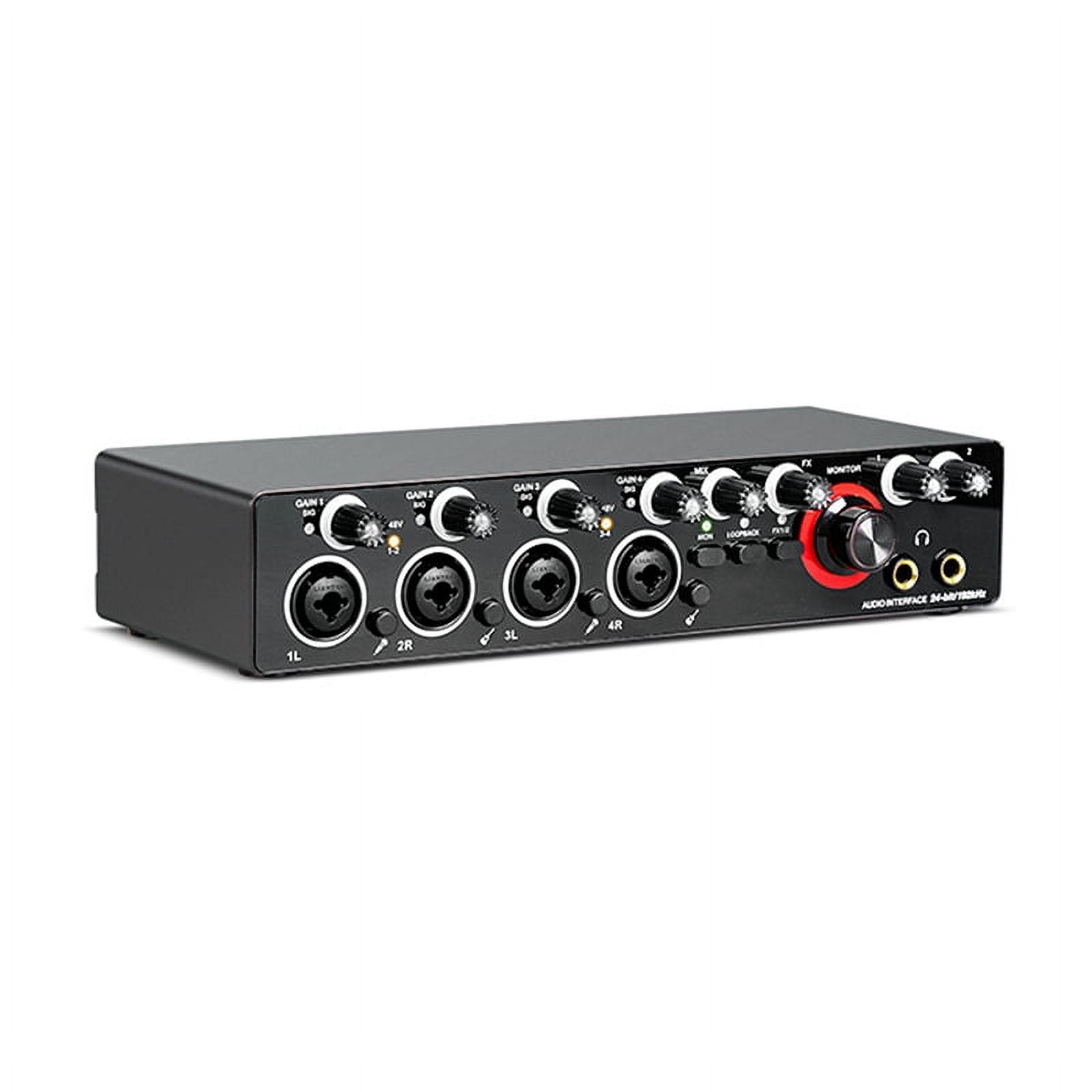 4 Channel Interface Sound Recorder Recording Studio Volume Regulator ...