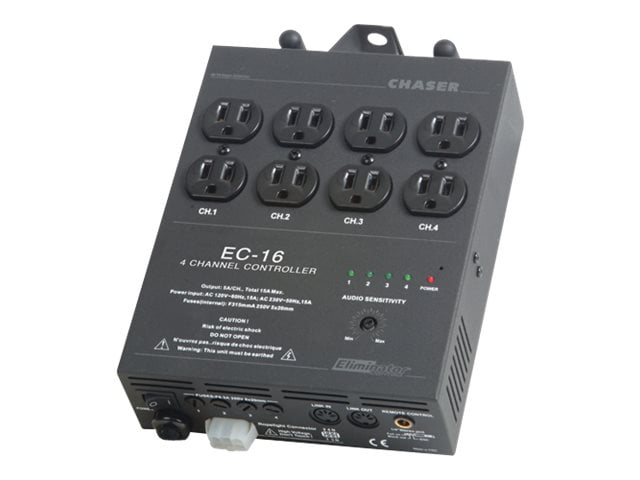 4 Channel Lighting Controller w/16 Preset Programs and Audio ...
