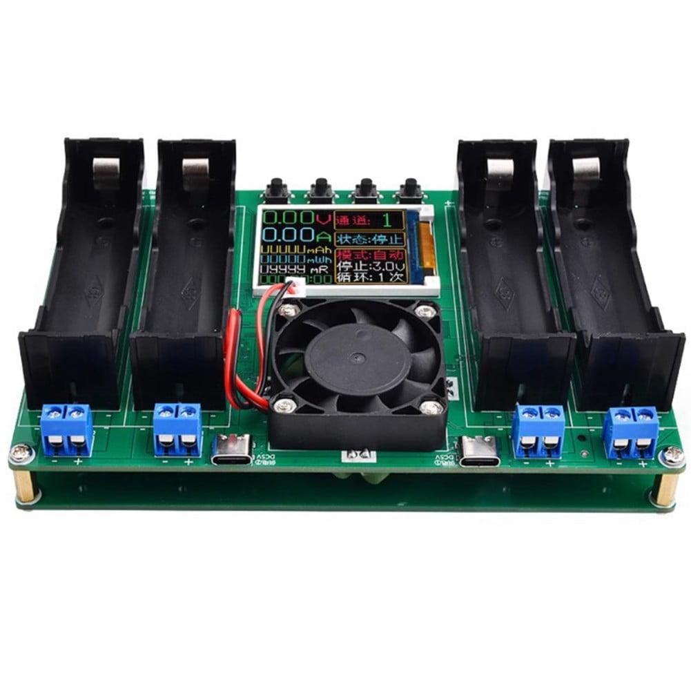 4-Channel Lithium Battery Capacity Internal Resistance Tester Measuring ...
