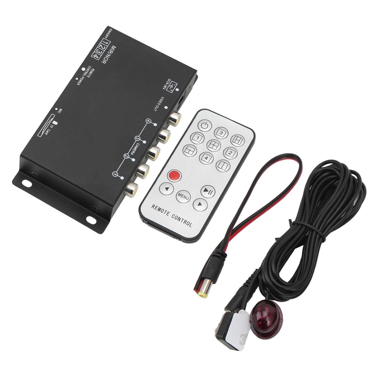 4-Channel Mini DVR, 720P Resolution, DC 9-36V Universal Power, Compact ...