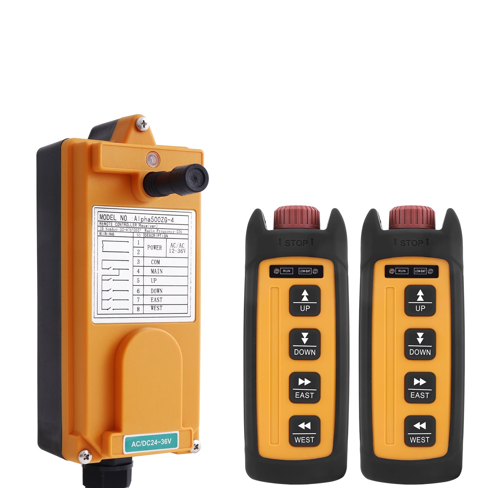 4 Channel Mini Industrial Wireless Crane Radio Remote Control 220V for ...