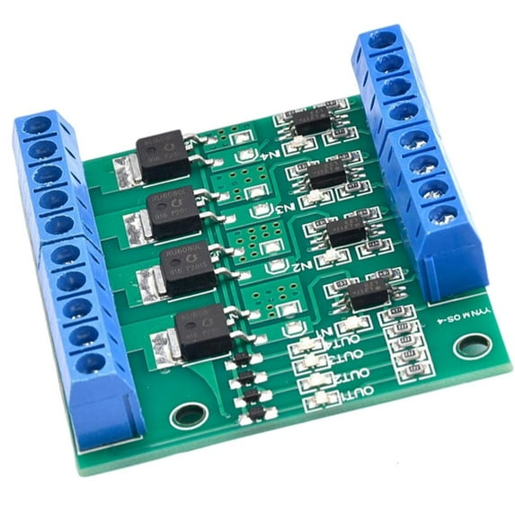 4 Channel PLC Amplifier Board Driver Module PWM Input for Motor LED ...