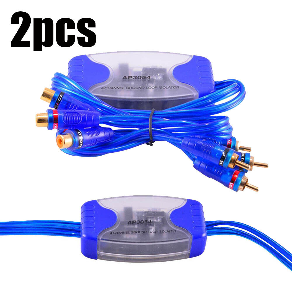 4-Channel RCA Audio Noise Filter Suppressor Ground Loop Isolator Car ...