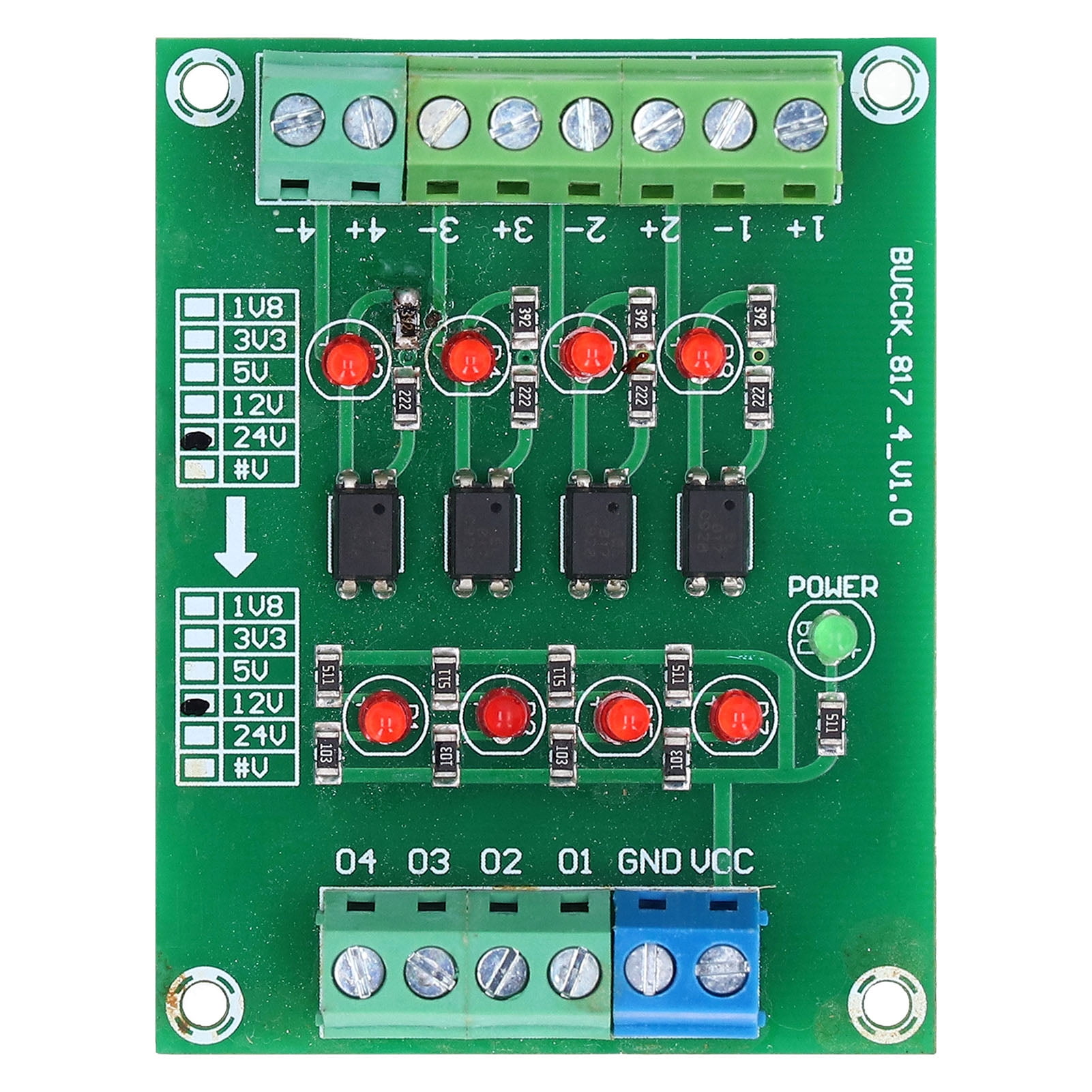 4,Channel Signal Isolation Module: 24V To 5V Converter, PNP/NPN, 20KHz ...