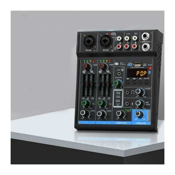 4 Channel Studio USB Interface Mini Mixer Professional Digital Board ...