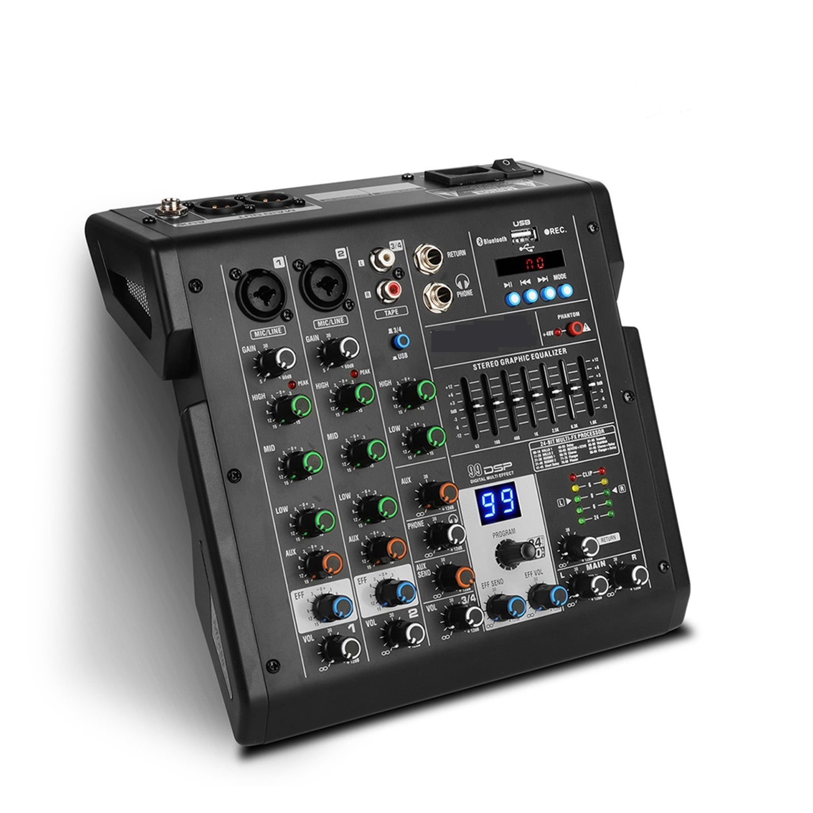 4 Channels Mixer B4 Sound Table Professional DJ Mixing Console Built in ...