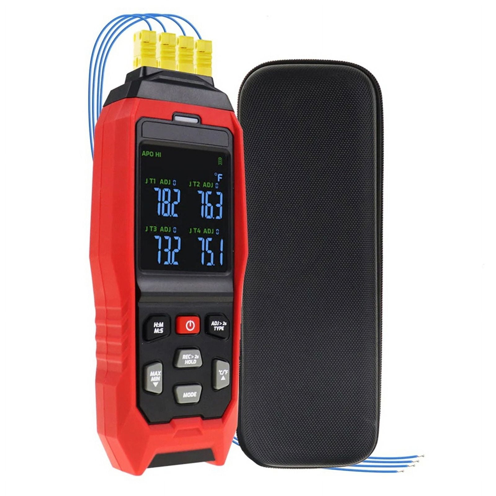 4 Channels Thermocouple Thermometer Data Logger Thermometerc K Type ...