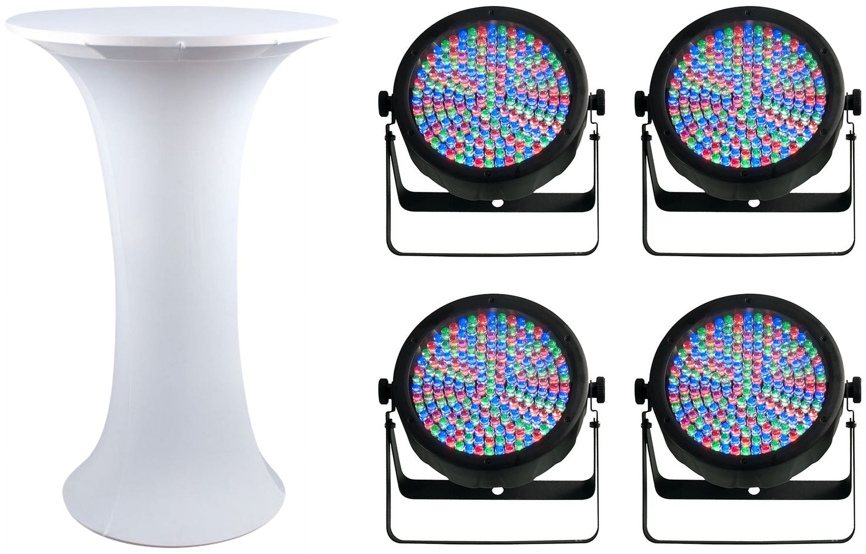 (4) Chauvet Slimpar64 Slim Par Can Wash Light DJ Up-Lights+Club Style ...
