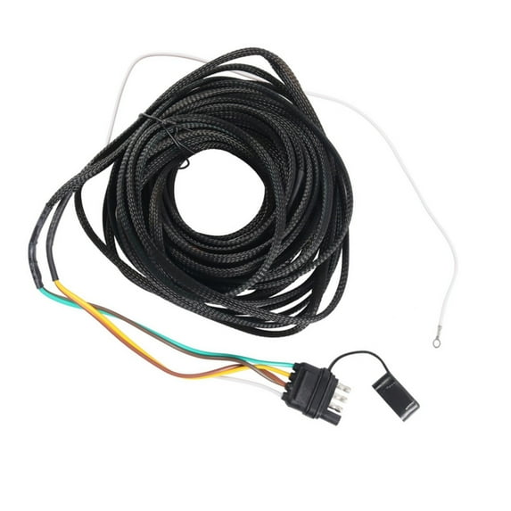 4 Circuit 5 Wire Trailer Wiring Extension 26Ft Braided Nylon Coated ...