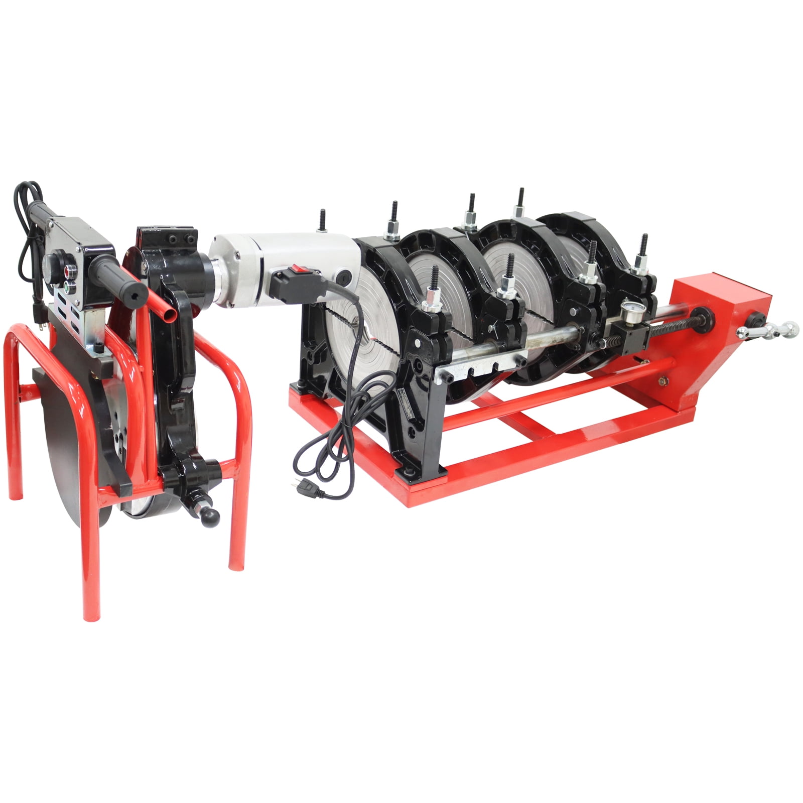 4 Clamps Pipe Fusion Welder 63-250mm Manual Screw Pipe Butt Fusion ...