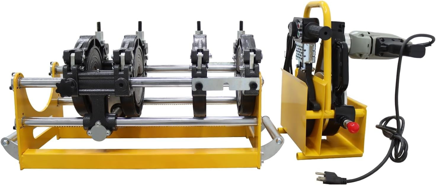 4 Clamps Pipe Fusion Welder PE PP PB PVDF Pipe Hot Melt Machine 63 ...
