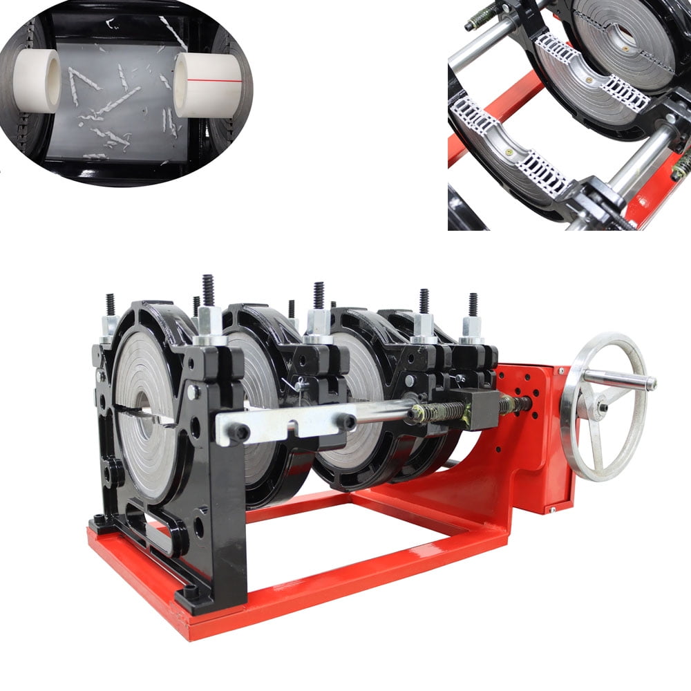 4 Clamps Pipe Fusion Welder PE PP PB PVDF Pipe Hot Melt Machine 63-200mm Tube Butt Fusion ...