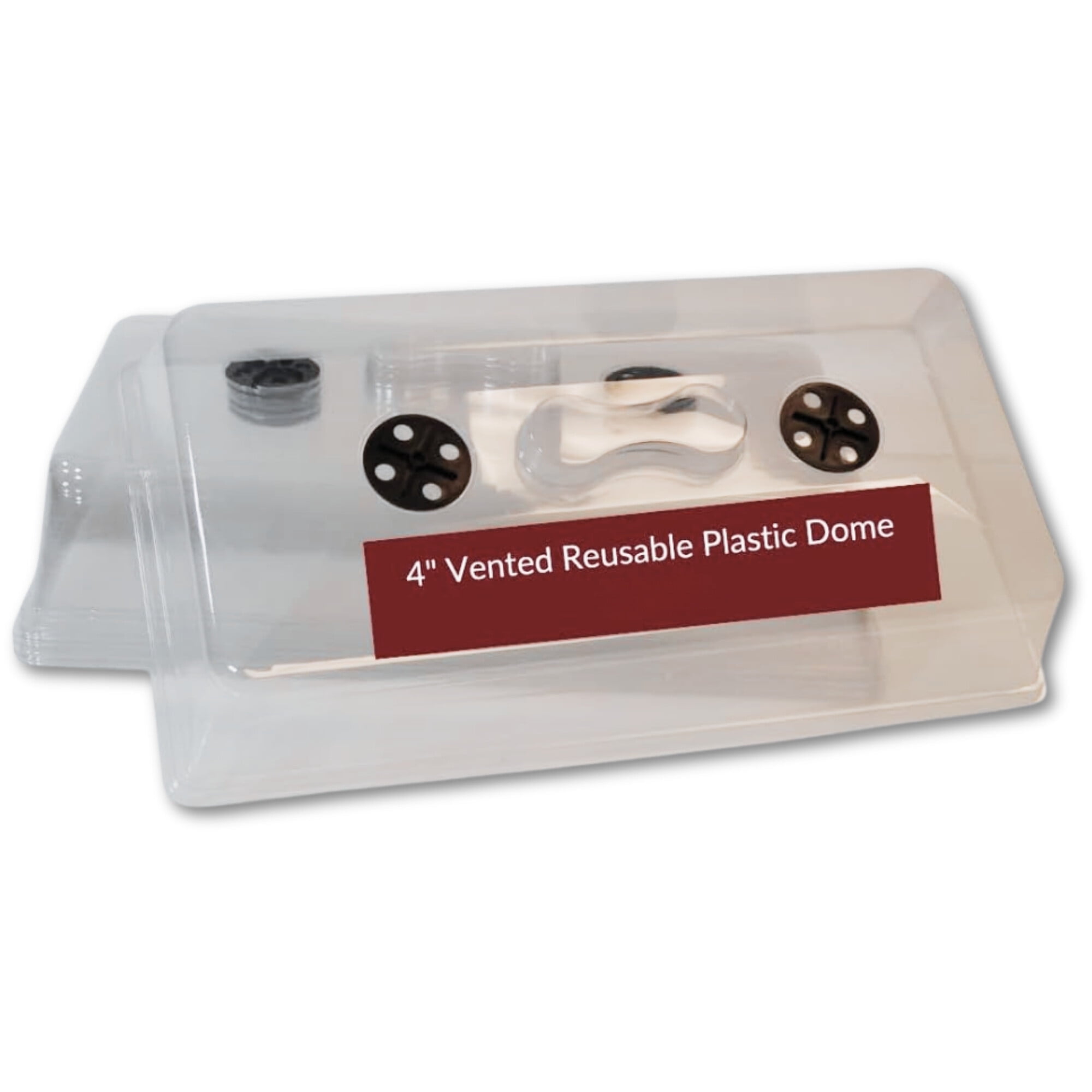 4" Clear Plastic Vented Propagation Dome – Seedling and Cutting ...