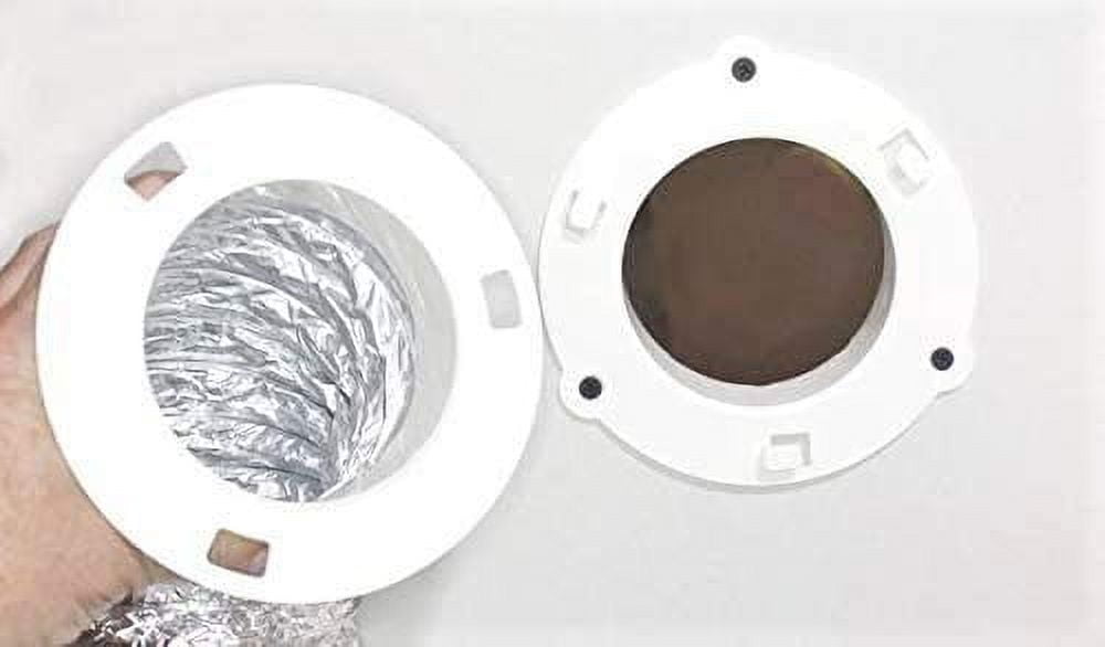 4" Clothes Dryer Dock Quick Connect Vent White 5000-1 6" Overall Gxfc ...