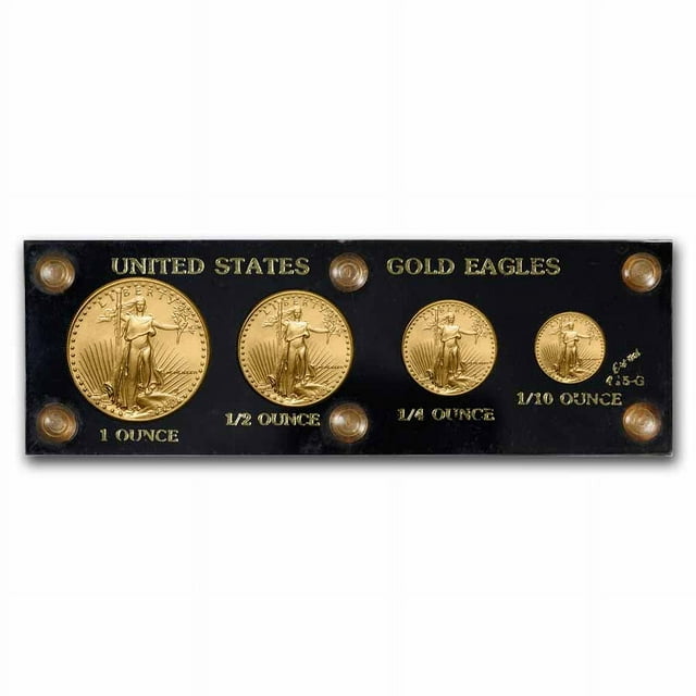 4-Coin American Gold Eagle Set BU (Random Year) - Walmart.com