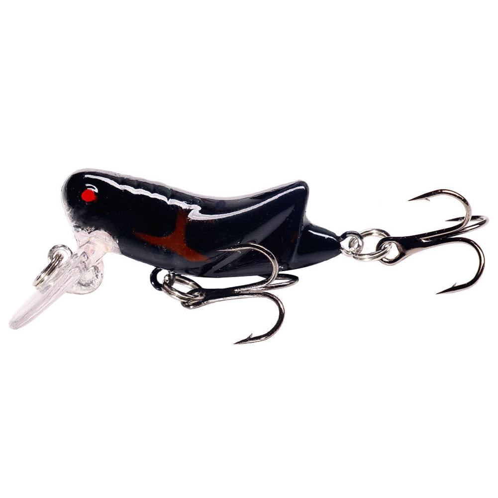 4# Color 4.5cm-4.1g Minnow Grasshopper Locust Water Surface Fake Bait ...