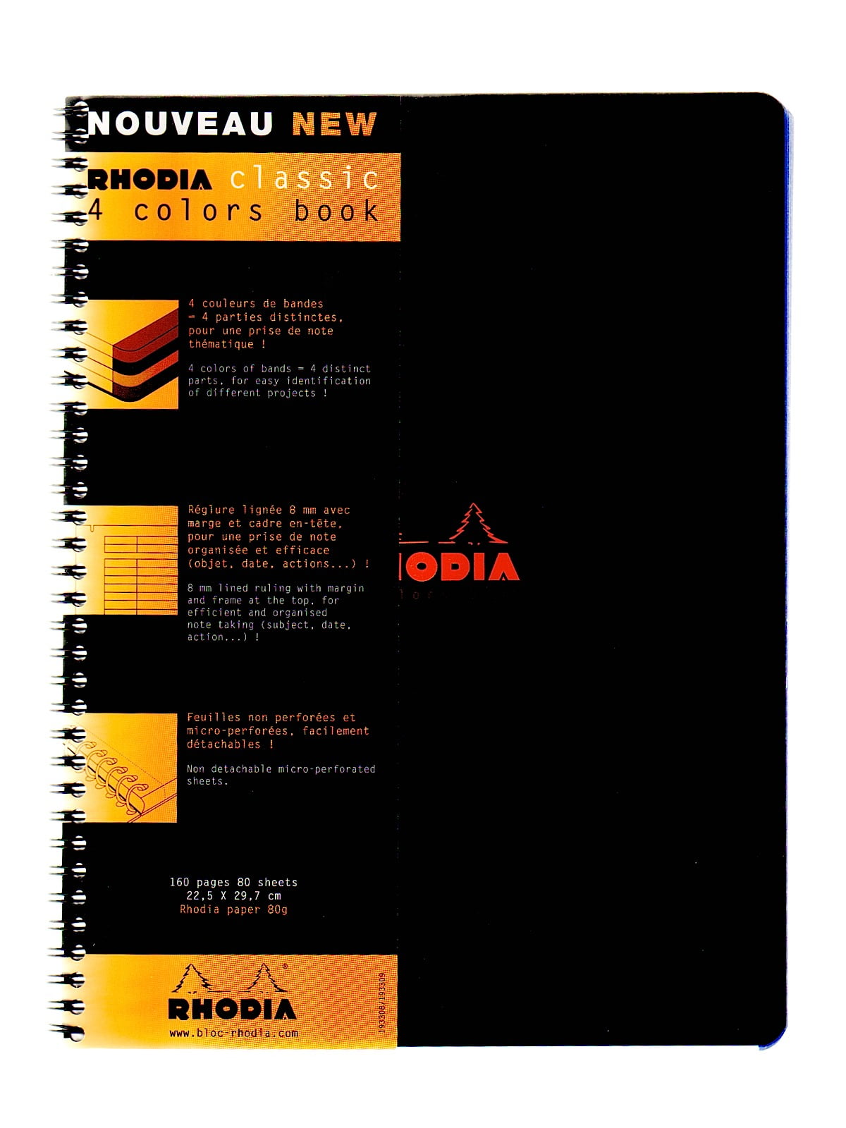 4 Color Book 9 in. x 11 3/4 in., black (pack of 5) - Walmart.com