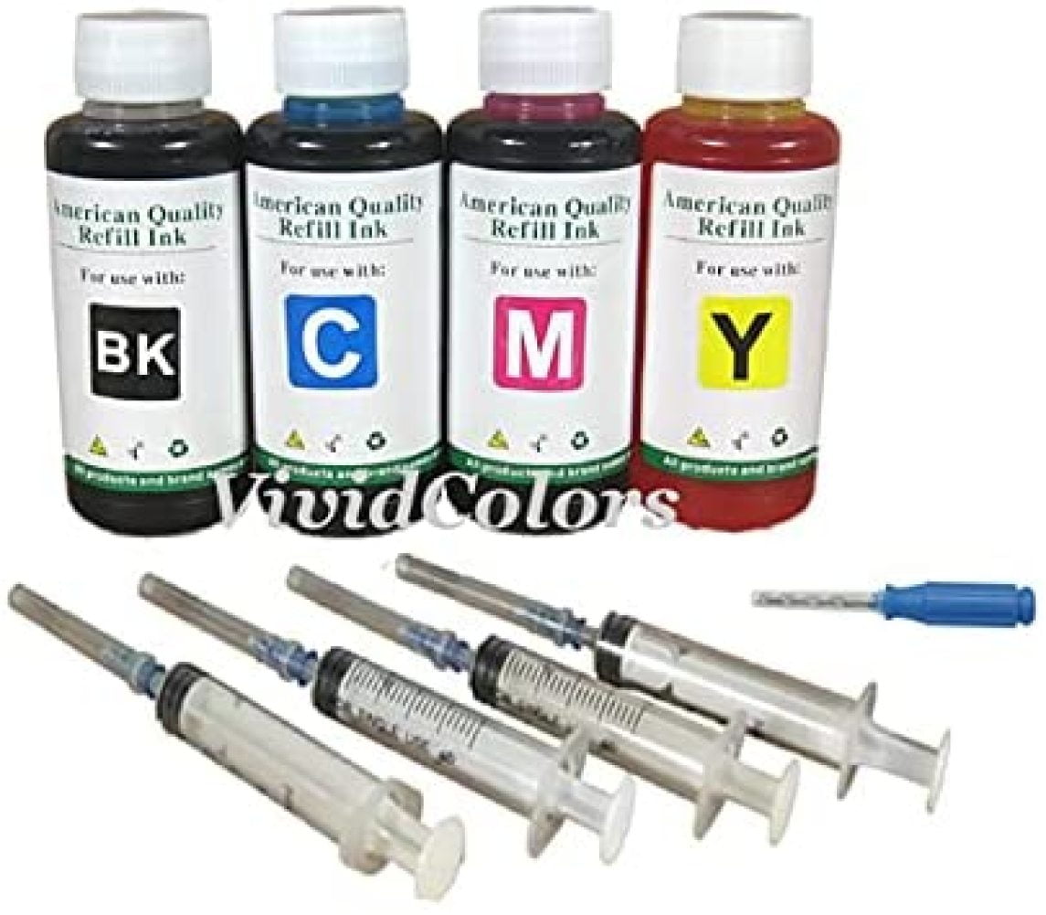 4 Color Bulk Refill Ink Bottle Kit Bottle for All Canon Inkjet ...