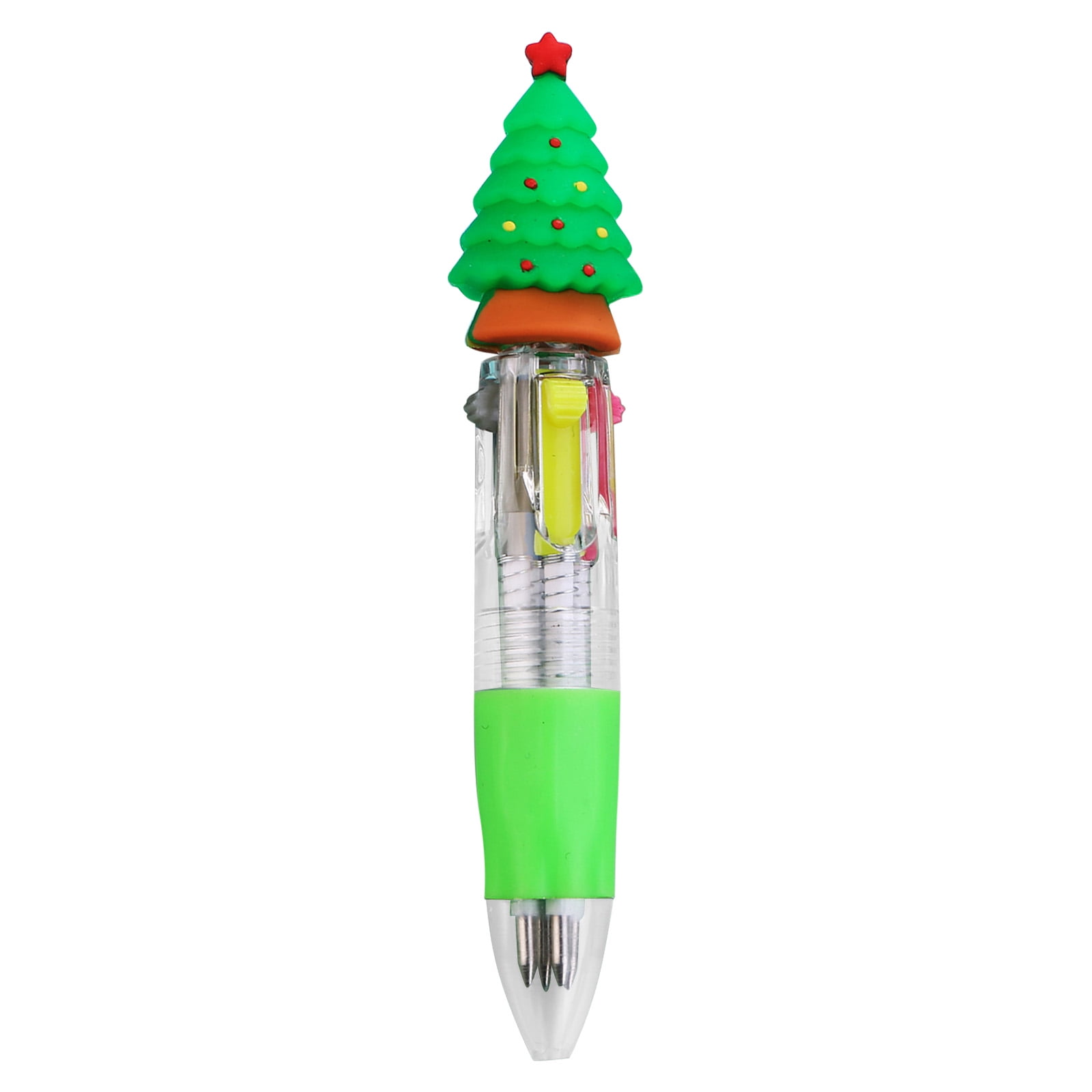 4-Color Christmas Ballpoint Pen, Cartoon Snowman Santa Multi-Color ...
