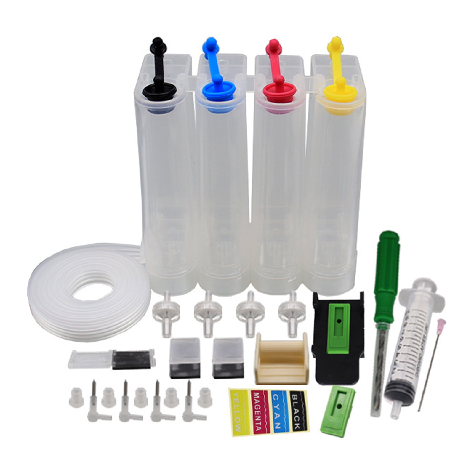 4-Color Continuous Ink Supply External Bottle Pipeline Kit for Inkjet ...
