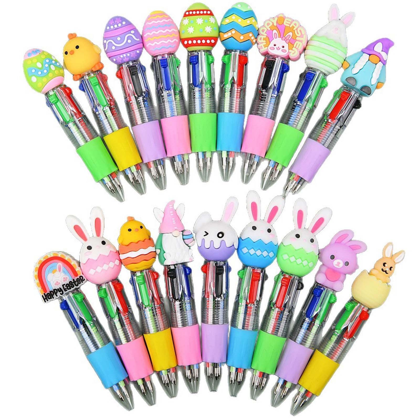 4-Color Easter Striped Egg Markers Washable Non-Toxic Colorful Egg ...