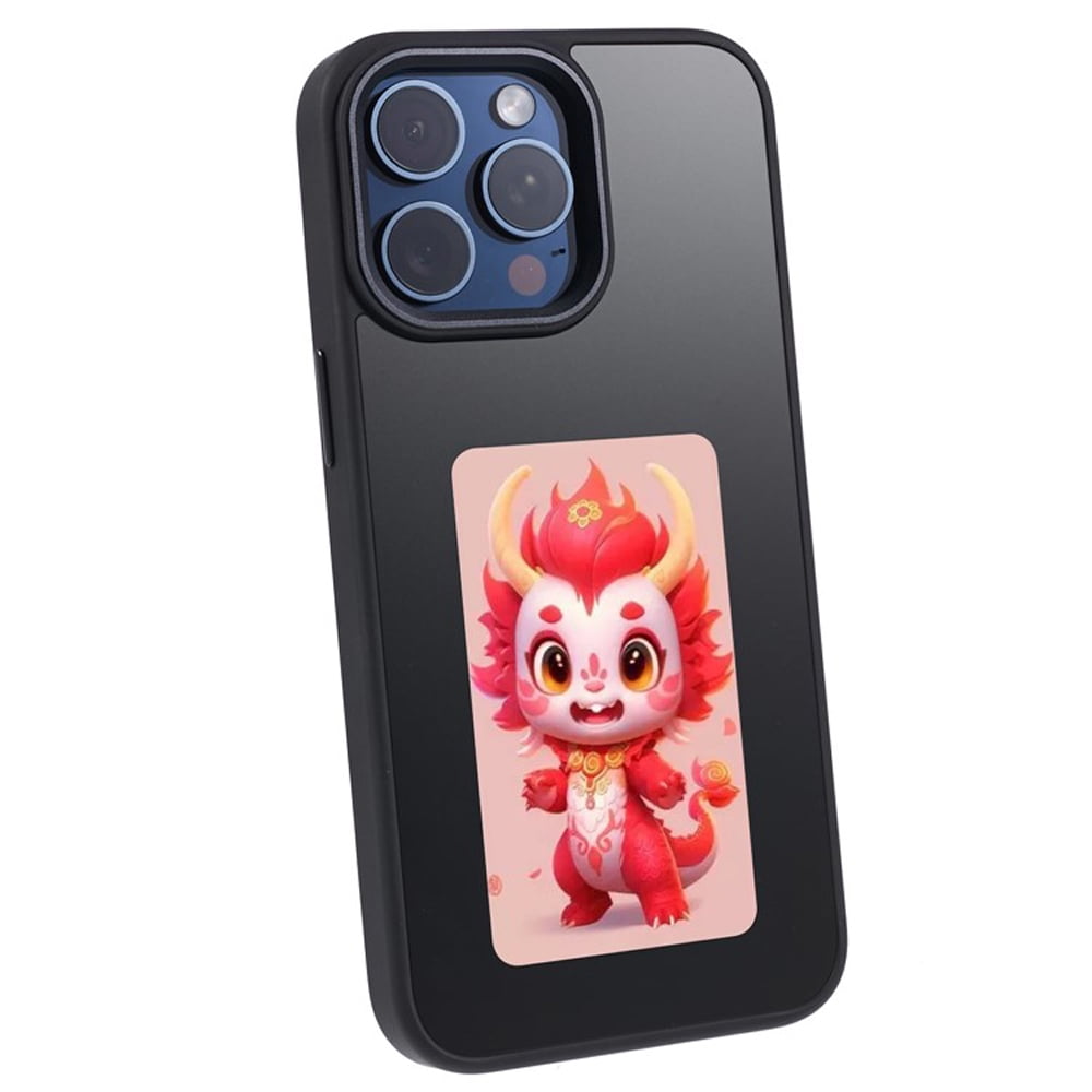 4 Color Eink Screen Smart Phone Case for Iphone 13 14 15 Pro Max NFC ...