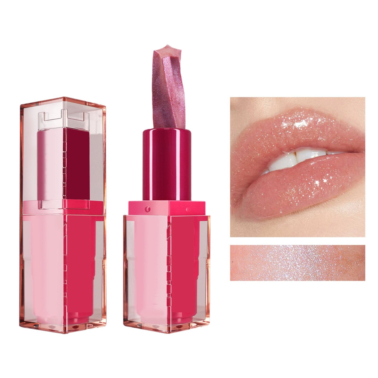 4 Color Flashing Five Pointed Star Lipstick Moisturizing And Easy To ...