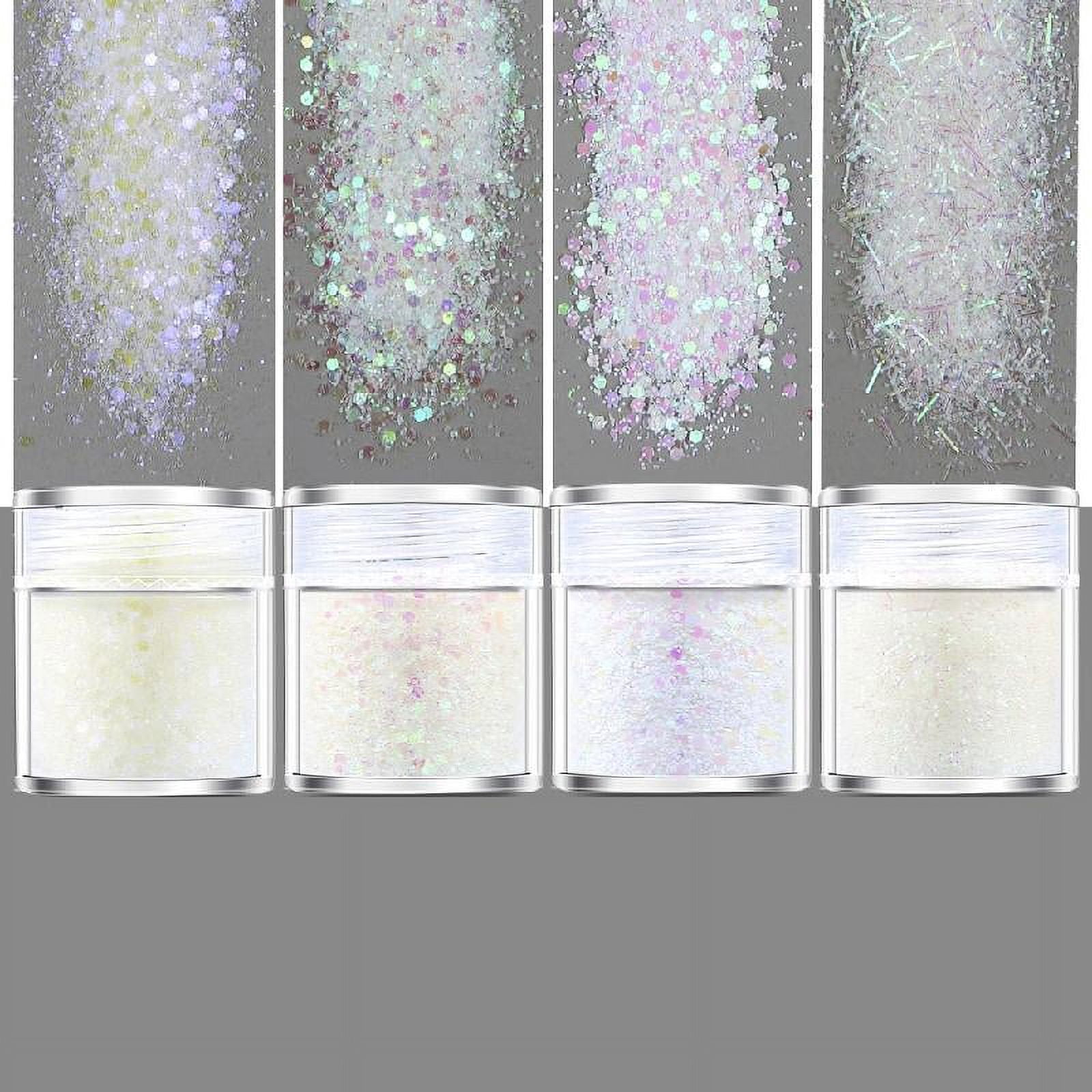4 Color Holographic Craft Glitter for Resin Nail Glitter for Body Face ...
