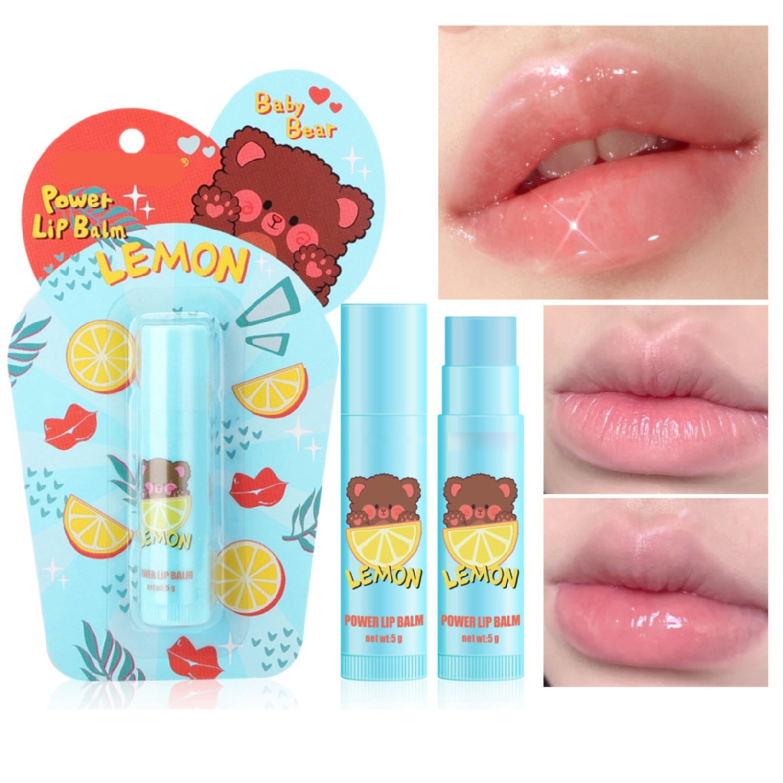 4-Color Moisturizing Lipstick Set, Hydrating Tinted Lip Balm with ...