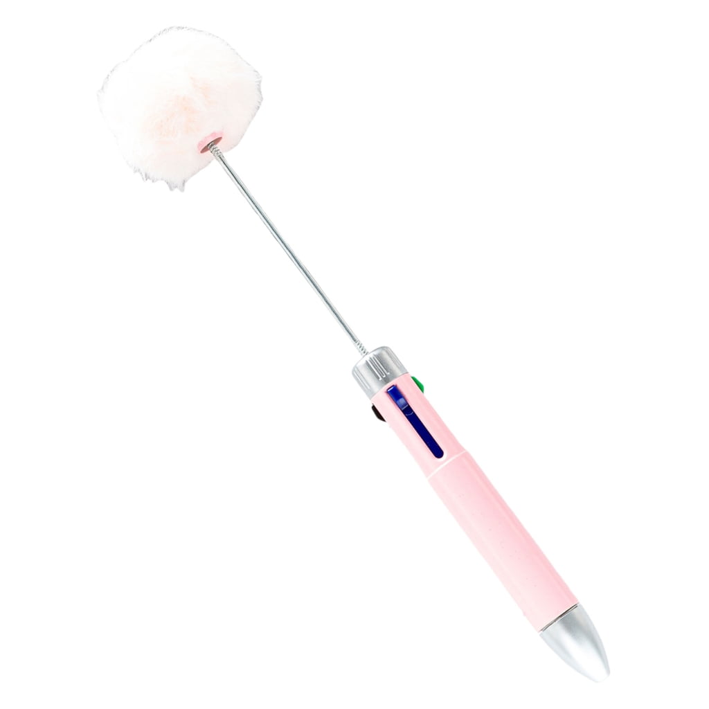4 Color in 1 Beadable Pen Retractable Ballpoint Pen Multicolored Pen ...