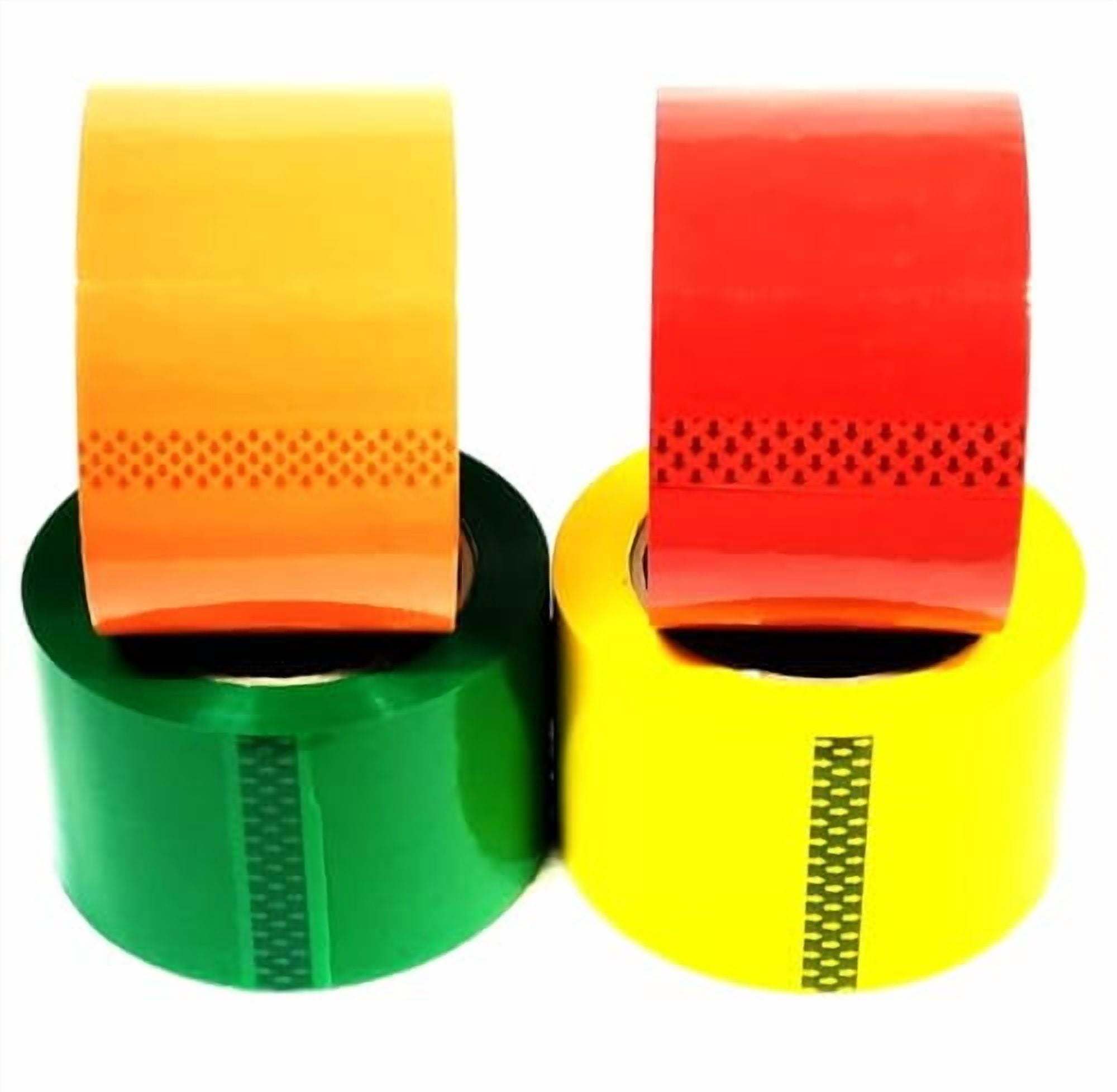 4 Colored Carton Sealing Tape, Packing Tape, Moving Tape, 3 Inch x 110 ...