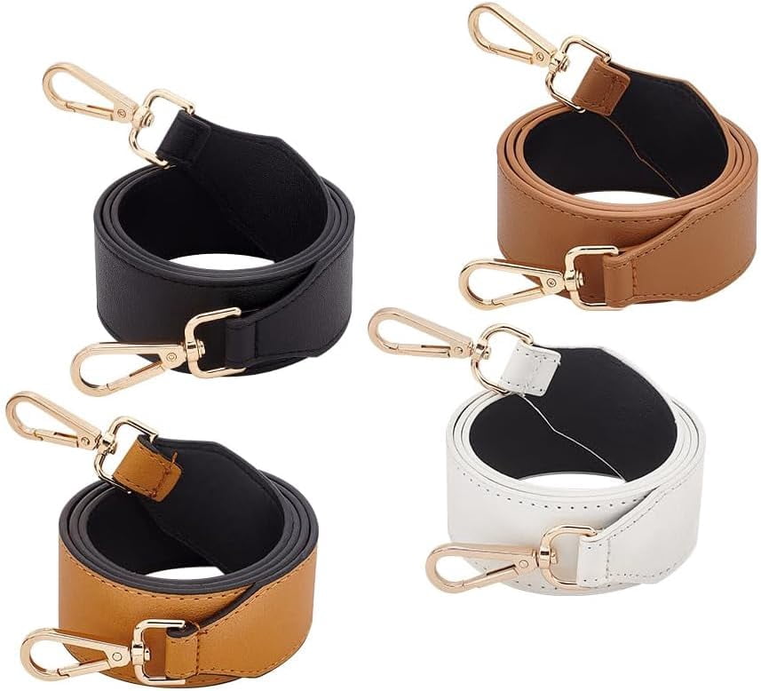 4 Colors 1.5 Inch Leather Bag Wide Shoulder Strap Leather Strap for ...