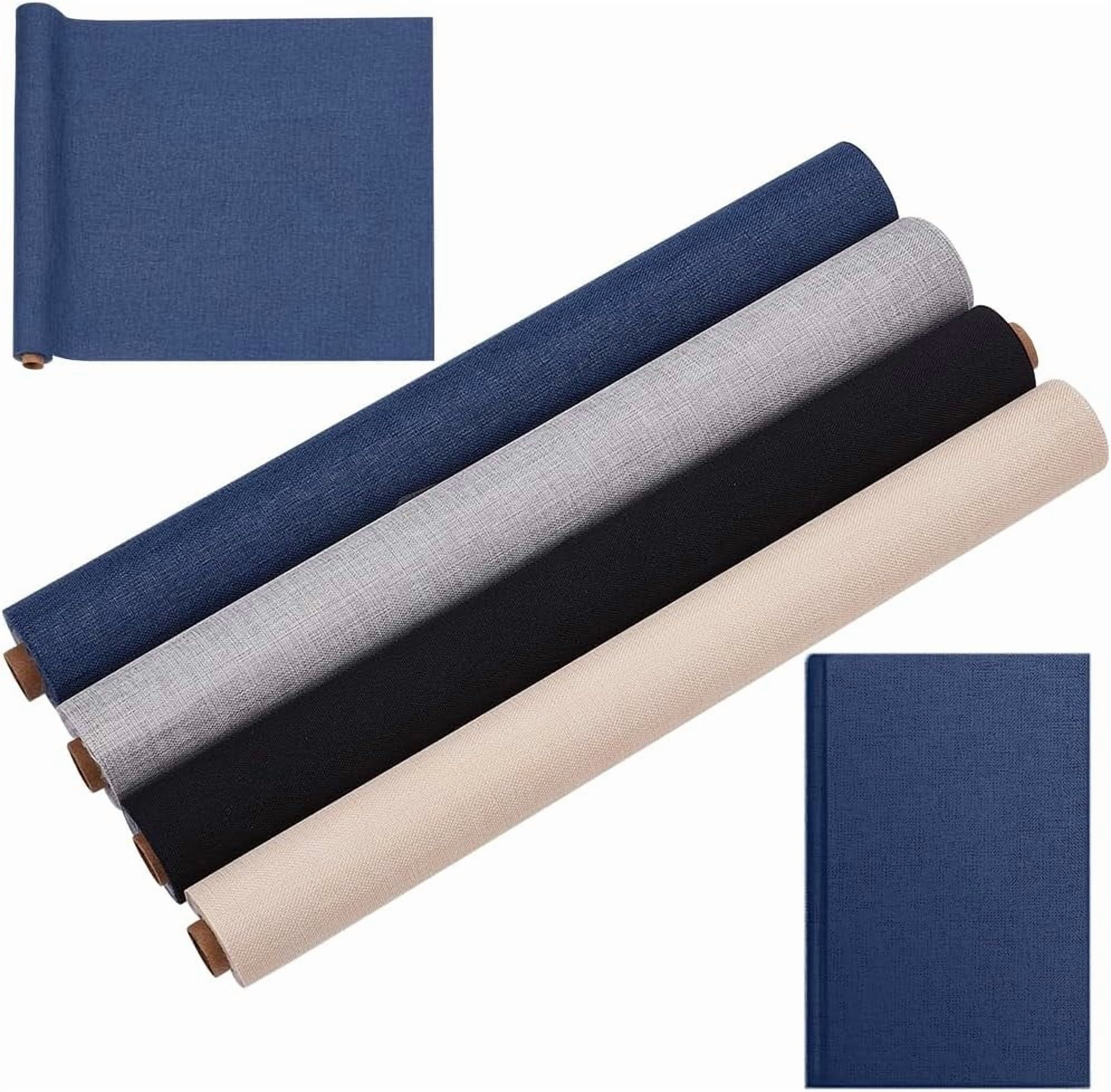 4 Colors 51 x 11.8 Book Cloth Linen Fabric Surface Paper Backed ...